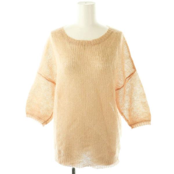 フリーズフレーズ FREE'S PHRASE ニット セーター 七分袖 M ベージュ /DF ■OS ■GY39 ■AX レディース【ブランド】フリーズフレーズ FREE'S PHRASE【表記サイズ】M【実寸サイズ】肩幅：61cm　身幅：...