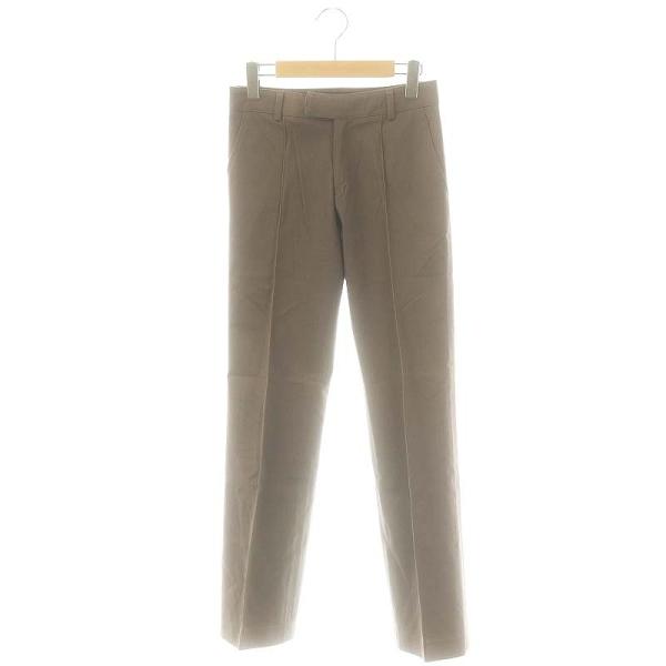 BAMBOOS CLOTHES バンブー ストレートパンツ センタープレス 茶 ブラウン /AT ■OS ■AX レディース【表記サイズ】サイズ表記なし(実寸サイズをご参考ください。)【実寸サイズ】ウエスト：70cm　もも幅：24cm　裾幅...