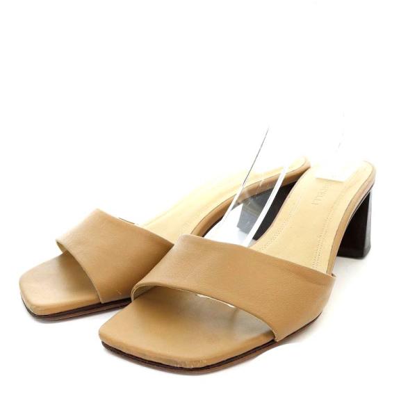 ドゥーズィエムクラス マリジウディセリ MARI GIUDICELLI CORA サンダル チャンキーヒール スクエアトゥ 38 24cm 茶色 ブラウン【ブランド】ドゥーズィエムクラス DEUXIEME CLASSE【表記サイズ】38（約...