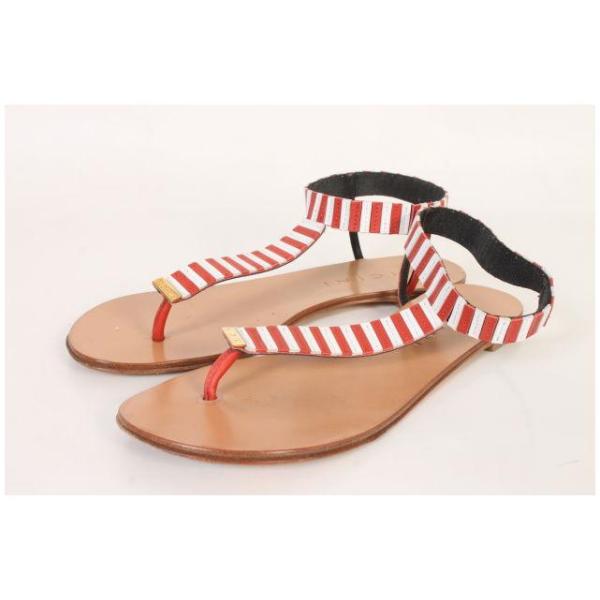 ヴィッチーニ VICINI サンダル ボーダー トング 37 白 赤 ホワイト レッド /kk0521 ■PN レディース【ブランド】ヴィッチーニ VICINI【表記サイズ】37【実寸サイズ】アウトソール約24.5cmワイズ約9cmソール厚...