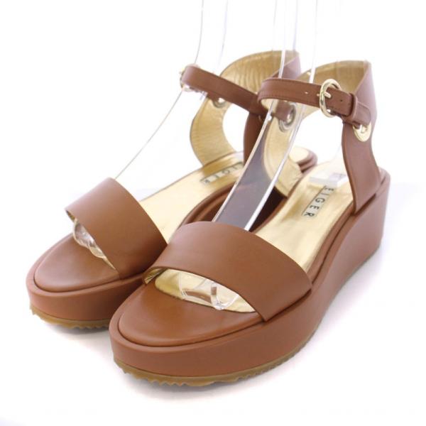 ステイガー STEIGER PARIS ストラップサンダル 厚底 レザー 36 23cm 茶 ブラウン /BB ■PN レディース【表記サイズ】36（日本サイズ23cm相当）【実寸サイズ】ヒールの高さ：約5cm　最大幅：約8.5cm　　【素...