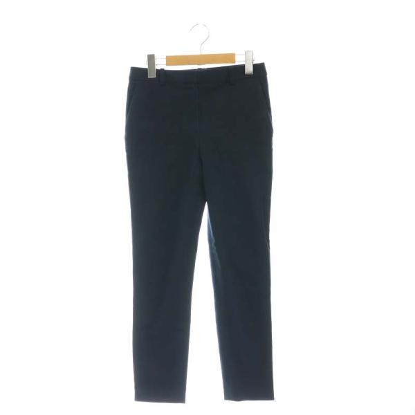 セオリー Theory STRETCH CANVAS TREECA 4N パンツ テーパード 0 紺 ネイビー /CX ■OS レディース【ブランド】セオリー Theory【表記サイズ】0【実寸サイズ】ウエスト：70cm　もも幅：21cm　...