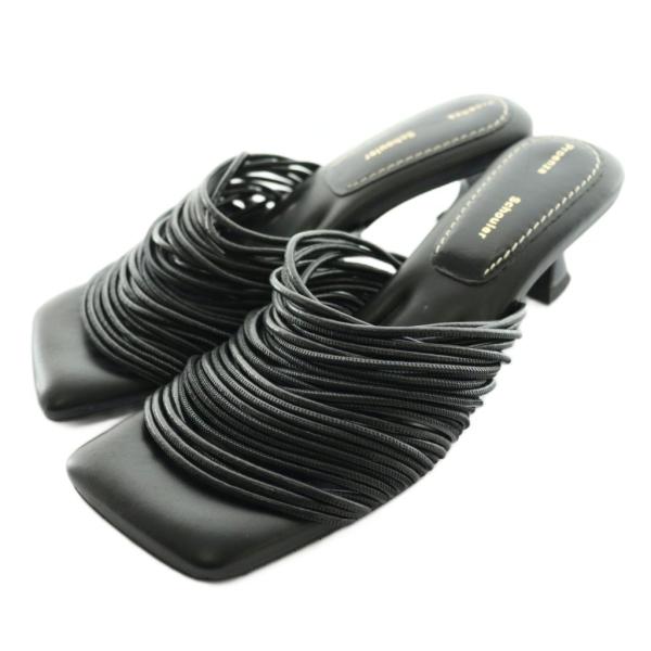 プロエンザスクーラー PROENZA SCHOULER スクエアトゥ ミュールサンダル 37.5 黒 ブラック /SS ■OS レディース【ブランド】プロエンザスクーラー PROENZA SCHOULER【表記サイズ】37.5(24.5cm...