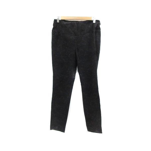 コムサブロンドオフ COMME CA BLANC D'OEUF テーパードパンツ ロング丈 花柄 M ブラック 黒 /YM32 レディース【表記サイズ】M※実寸サイズをご確認ください。【実寸サイズ】ウエスト：66〜cm　もも幅：25.5cm...