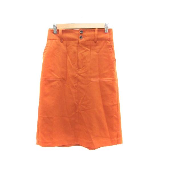 フレディ fredy REPIT フレアスカート ミモレ丈 36 オレンジ /HO24 レディース【ブランド】フレディ fredy【表記サイズ】36(日本Sサイズ相当)※実寸サイズをご確認下さい。【実寸サイズ】ウエスト：64cm　ヒップ：9...
