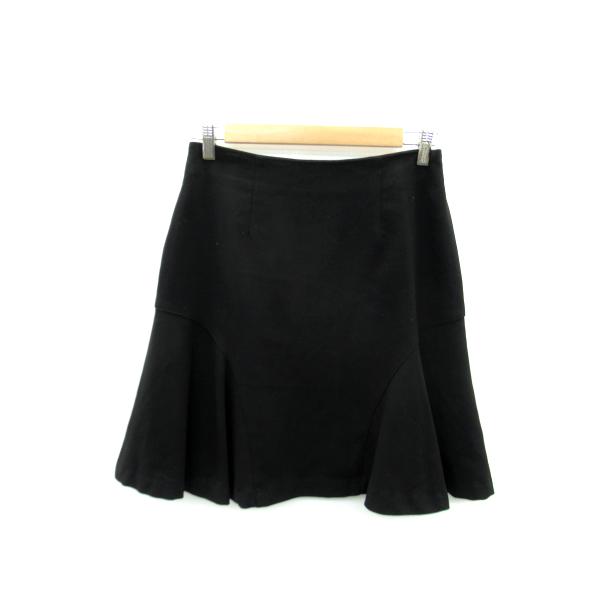 エンネア ENNEA フレアスカート ひざ丈 無地 40 黒 ブラック /SY10 ■MO レディース【表記サイズ】40（日本サイズL相当）※実寸サイズをご確認ください。【実寸サイズ】ウエスト：72cm　ヒップ：100cm　スカート丈：50...