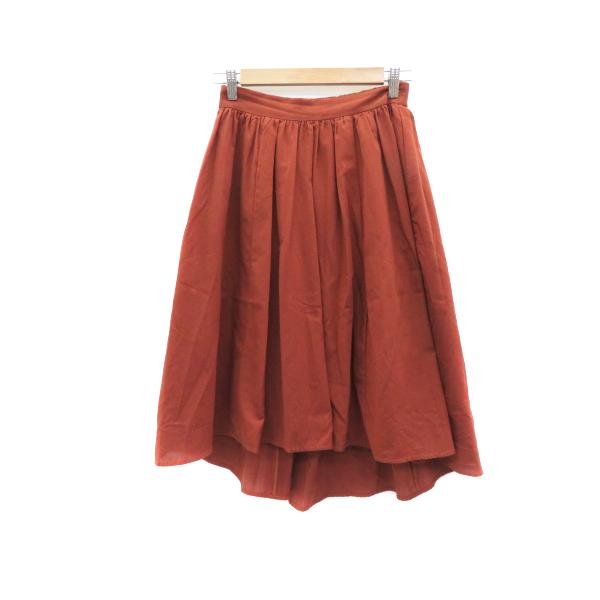 ドレステリア DRESSTERIOR LE TiROiR フレア スカート ギャザースカート ミモレ丈 無地 M テラコッタ /YS28 レディース【ブランド】ドレステリア DRESSTERIOR【表記サイズ】M※実寸サイズをご確認ください...
