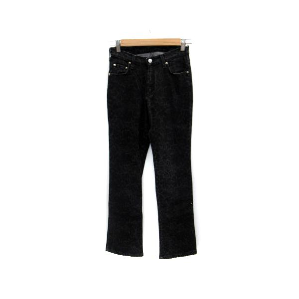 シマロン CIMARRON デニムパンツ ジーンズ ストレート ロング丈 総柄 36 黒 ブラック /SM29 レディース【ブランド】シマロン CIMARRON【表記サイズ】36（日本サイズS相当）※実寸サイズをご確認下さい。【実寸サイズ】...