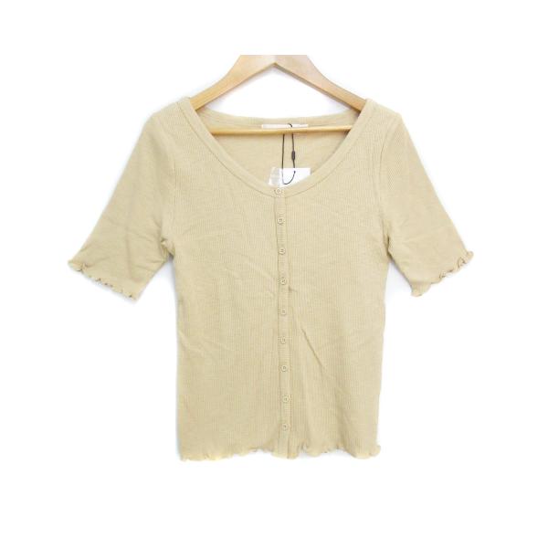 未使用品 マウジー moussy ニットカーディガン リブ 薄手 ミドル丈 五分袖 無地 F ベージュ /FF48 レディース【ブランド】マウジー moussy【表記サイズ】F※実寸サイズをご確認ください。【実寸サイズ】肩幅：32cm　身幅...