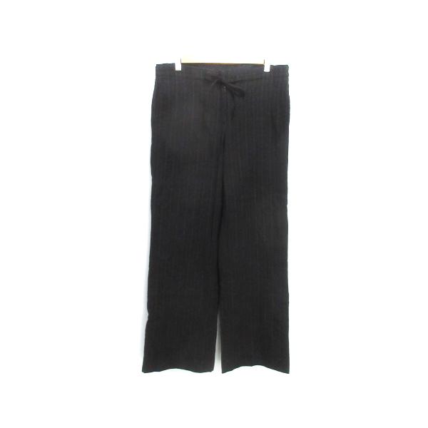 ファサードグリーン ユナイテッドアローズ ワイドパンツ ロング丈 ウール ストライプ柄 38 黒 白 ブラック ホワイト /FF9 レディース【ブランド】ファサードグリーン ユナイテッドアローズ facade green【表記サイズ】38(...