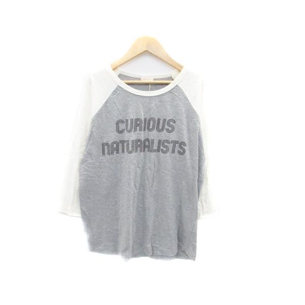 未使用品 ブリックブラッカ bric brac Tシャツ カットソー ラウンドネック プリント 2 160 グレー オフホワイト /HO47 女の子 キッズ【表記サイズ】2（日本160サイズ相当）※実寸サイズをご確認ください。【実寸サイズ】...