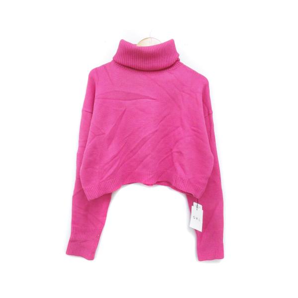 未使用品 グレイル GRL ニット セーター ショート丈 長袖 タートルネック 無地 S ピンク /FF48 レディース【ブランド】グレイル GRL【表記サイズ】S※実寸サイズをご確認ください。【実寸サイズ】身幅：55cm　着丈：38cm　...