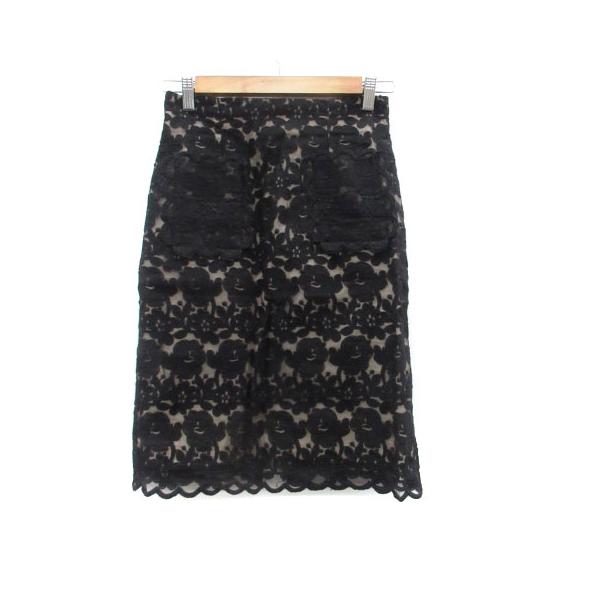 コルテスワークス CORTES WORKS タイトスカート ミモレ丈 総柄 36 黒 ブラック ベージュ /HO32 レディース【ブランド】コルテスワークス CORTES WORKS【表記サイズ】36（日本Sサイズ相当）※実寸サイズをご確認...