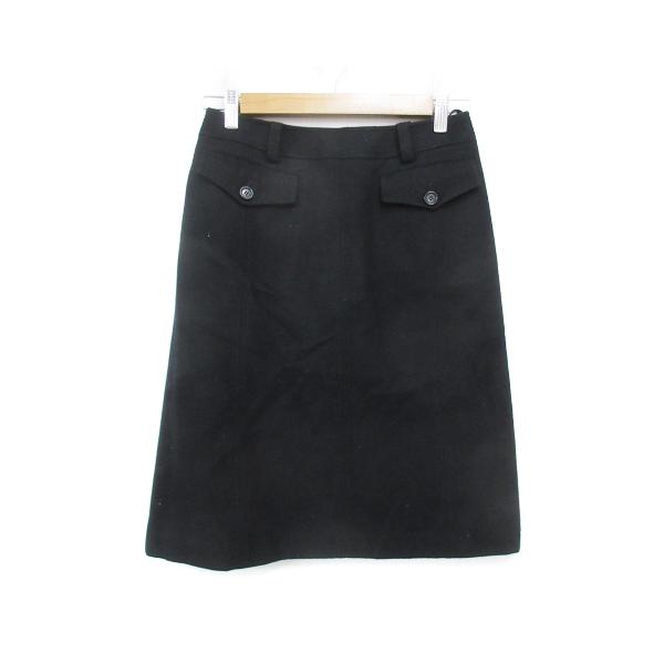 ラ・シャンブルドインエ LA CHAMBRE D`INE フレアスカート ミモレ丈 ウール 無地 38 黒 ブラック /FF48 レディース【ブランド】ラ・シャンブルドインエ LA CHAMBRE D`INE【表記サイズ】38(日本サイズM...