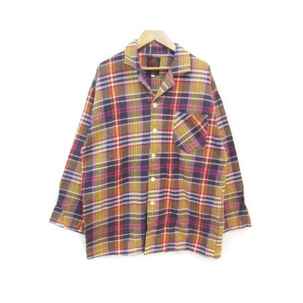 ペイトンプレイスフォーメン ネルシャツ カジュアルシャツ 長袖 オープンカラー チェック柄 マルチカラー L 白 黄色 ホワイト メンズ【ブランド】ペイトンプレイスフォーメン PEYTON PLACE FOR MEN【表記サイズ】L※実寸サ...