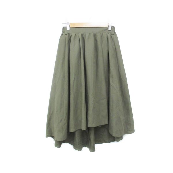 オリーブデオリーブ OLIVE des OLIVE フレアスカート フィッシュテール ロング丈 マキシ丈 無地 M カーキ /FF48 ■MO レディース【ブランド】オリーブデオリーブ OLIVE des OLIVE【表記サイズ】M※実寸サ...