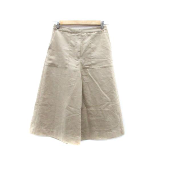コルテスワークス CORTES WORKS ガウチョパンツ スカーチョ ワイドパンツ 七分丈 36 ベージュ /HO32 レディース【ブランド】コルテスワークス CORTES WORKS【表記サイズ】36（日本Sサイズ相当）※実寸サイズをご...