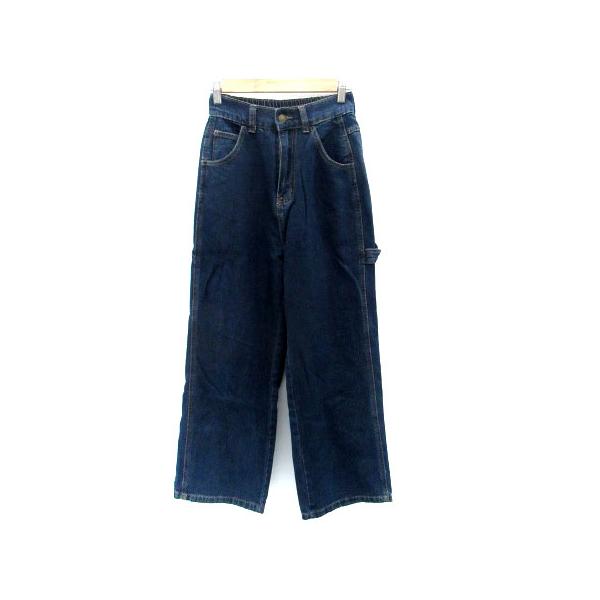 ジャバ JaVa デニムパンツ ジーンズ ストレート ペインターパンツ ロング丈 S 紺 ネイビー /HO21 レディース【表記サイズ】S※実寸サイズをご確認ください。【実寸サイズ】ウエスト：57〜cm　もも幅：28cm　裾幅：24.3cm...