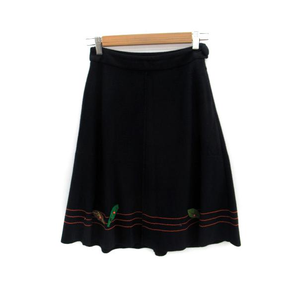 イングレッソ INGRESSO フレアスカート ミモレ丈 38 M 紺 ネイビー /SM21 レディース【表記サイズ】38（日本サイズM相当）※実寸サイズをご確認下さい。【実寸サイズ】ウエスト：60cm　ヒップ：98cm　スカート丈：60c...