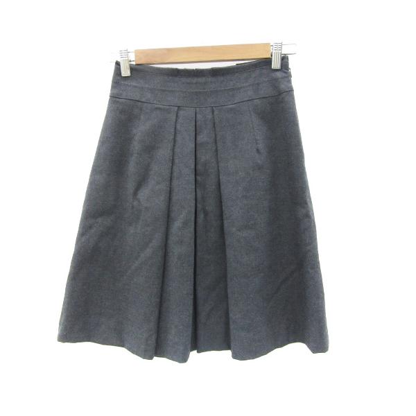 エフデ ef-de フレアスカート ひざ丈 9 チャコールグレー /YM48 ■MO レディース【ブランド】エフデ ef-de【表記サイズ】9※実寸サイズをご確認ください。【実寸サイズ】ウエスト：60cm　ヒップ：92cm　スカート丈：53...
