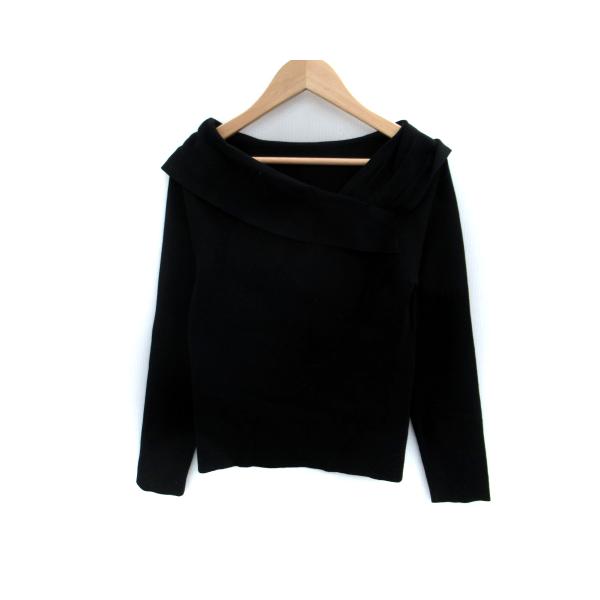 ストロベリーフィールズ STRAWBERRY-FIELDS カットソー 長袖 アシンメトリーネック 黒 ブラック /SM28 レディース【ブランド】ストロベリーフィールズ STRAWBERRY-FIELDS【表記サイズ】サイズ表記なし※実寸...