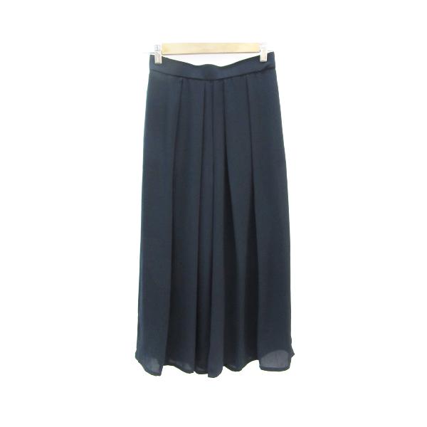 ビス ViS ガウチョパンツ ワイドパンツ 七分丈 M ネイビー 紺 /YM19 レディース【ブランド】ビス ViS【表記サイズ】M※実寸サイズをご確認ください。【実寸サイズ】ウエスト：62〜cm　もも幅：40cm　裾幅：40cm　股上：3...