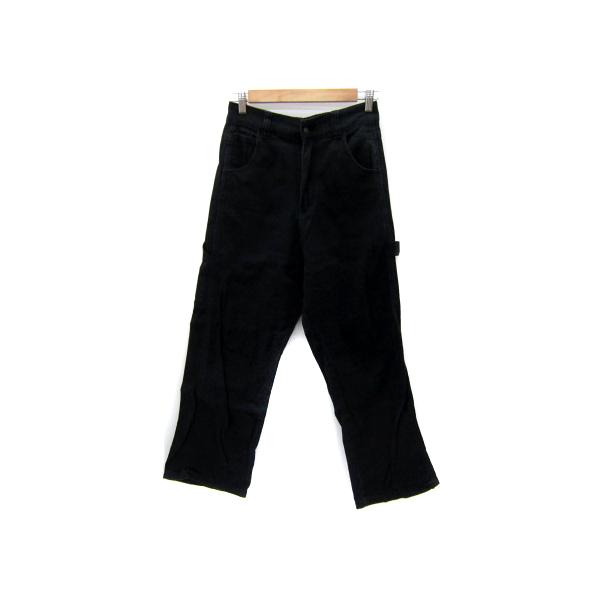 ジャバ JAVA ペインターパンツ ロング丈 無地 L 黒 ブラック /SY21 レディース【表記サイズ】L※実寸サイズをご確認ください。【実寸サイズ】ウエスト：70〜cm　もも幅：33cm　裾幅：25.5cm　股上：37.5cm　股下：6...