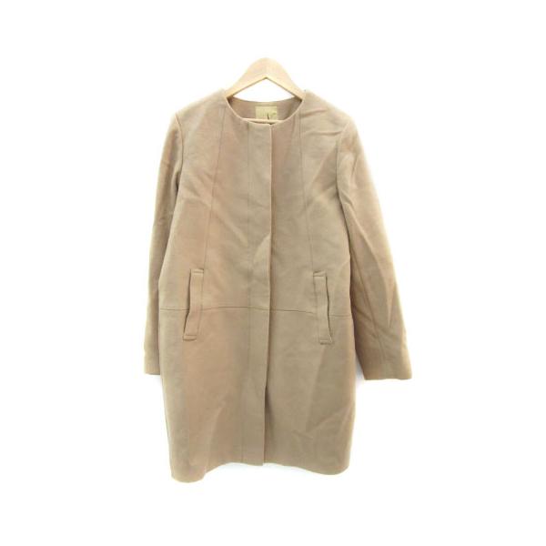 N.Natural Beauty Basic N.ナチュラルビューティーベーシック ノーカラーコート ロング丈 M ライトブラウン 薄茶 /YM1 レディース【ブランド】N.Natural Beauty Basic N.ナチュラルビューティ...