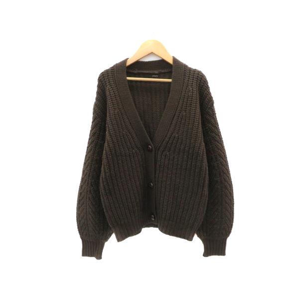 ヴェロフォンナ Re.Verofonna ニットカーディガン ミドル丈 ウール混 オーバーサイズ 38 M ブラウン /YK30 レディース【ブランド】ヴェロフォンナ Re.Verofonna【表記サイズ】38(日本サイズM相当)※実寸サイ...