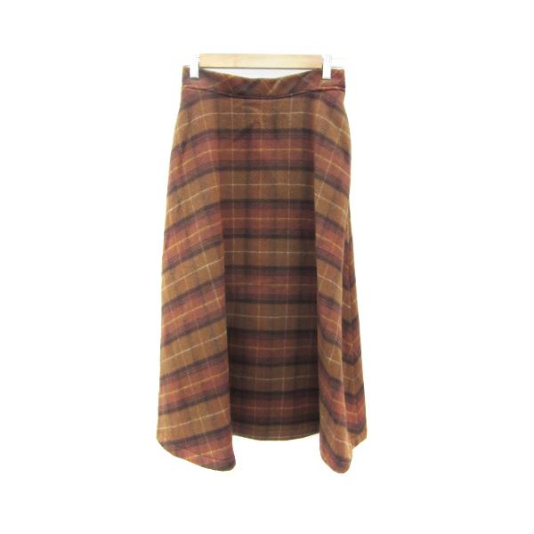 KARRY フレアスカート ロング丈 マキシ丈 チェック柄 F ブラウン 茶 /YM20 レディース【表記サイズ】F※実寸サイズをご確認ください。【実寸サイズ】ウエスト：62cm　ヒップ：96cm　スカート丈：80cm　　【素材】表地 毛9...