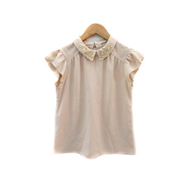 ミッシュマッシュ MISCH MASCH ブラウス カットソー フレンチスリーブ ビジュー M ベージュ /YK30 レディース【ブランド】ミッシュマッシュ MISCH MASCH【表記サイズ】M※実寸サイズをご確認ください。【実寸サイズ】...