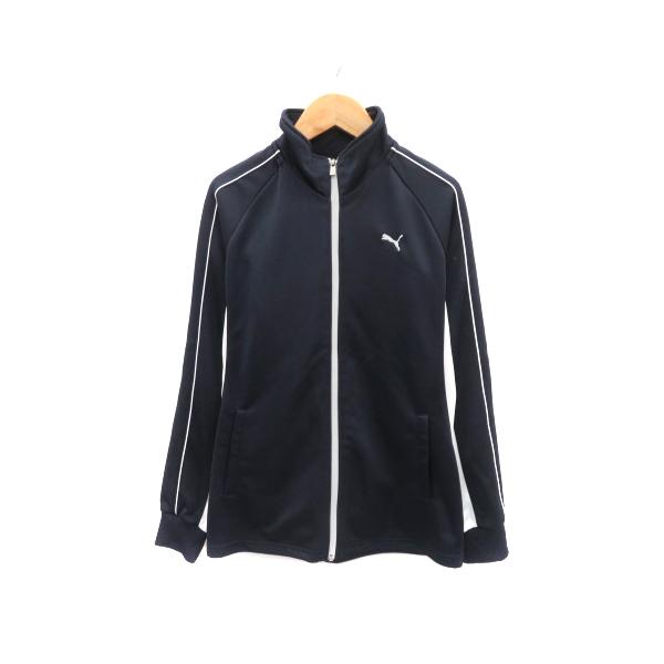 プーマ PUMA スポーツウェア トラックジャケット ジャージ ミドル丈 ジップアップ ロゴ L 紺 ネイビー 白 ホワイト /YK27 レディース【ブランド】プーマ PUMA【表記サイズ】L※実寸サイズをご確認ください。【実寸サイズ】身幅...