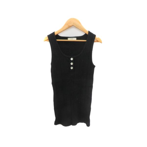 レッドチョップワークス RED CHOP WORKS RCW ニット カットソー ノースリーブ 38 M 黒 ブラック /YK23 レディース【表記サイズ】38(日本サイズM相当)※実寸サイズをご確認ください。【実寸サイズ】身幅：29cm　...