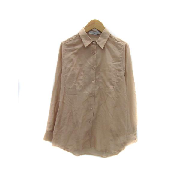 未使用品 ローズバッドカップルズ ROSE BUD COUPLES シアーシャツ ブラウス 長袖 無地 シルク混 ONE ベージュ /YS37 レディース【ブランド】ローズバッドカップルズ ROSE BUD COUPLES【表記サイズ】ON...