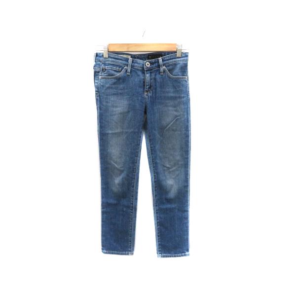セオリー × エージー AG the Stilt Crop デニムパンツ ジーンズ スリムパンツ アンクル丈 ウォッシュ加工 24 S インディゴ レディース【ブランド】セオリー Theory【表記サイズ】24インチ(日本サイズS相当)※実...