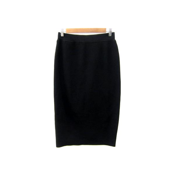 ラソエヌサーティスリー Lazo_N33° ニットスカート タイトスカート ロング丈 無地 F 黒 ブラック /SY24【表記サイズ】F※実寸サイズをご確認ください。【実寸サイズ】ウエスト：69〜cm　ヒップ：95cm　スカート丈：76cm...