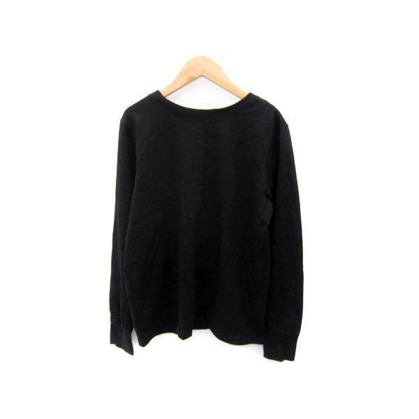 ジーユー GU × イガリシノブ All Angles 540° カットソー ラウンドネック 長袖 レースアップリボン L 黒 ブラック /SY22 レディース【ブランド】ジーユー GU【表記サイズ】L※実寸サイズをご確認ください。【実寸サ...