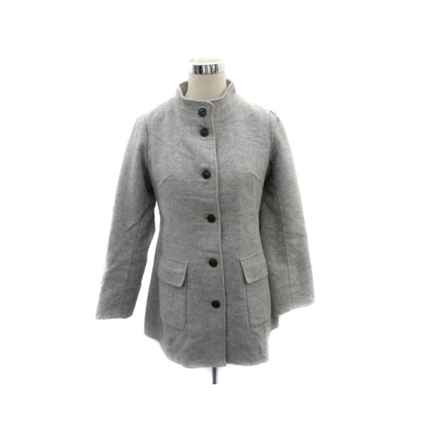 インテレクション INTELLECTION スタンドカラーコート ショート丈 40 L グレー /YK2 レディース【ブランド】インテレクション INTELLECTION【表記サイズ】40(日本サイズL相当)※実寸サイズをご確認ください。【...