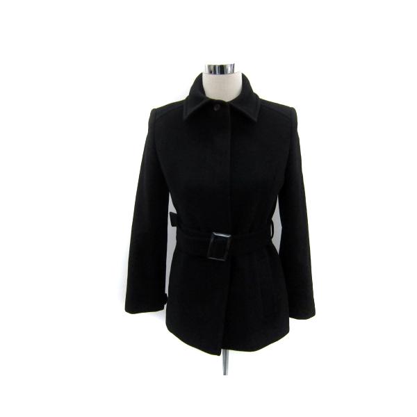 スイヴィ SUIVI ステンカラーコート ショート丈 無地 リボンベルト付き 2 黒 ブラック /SY4 レディース【ブランド】スイヴィ SUIVI【表記サイズ】2（日本サイズM相当）※実寸サイズをご確認ください。【実寸サイズ】肩幅：38c...