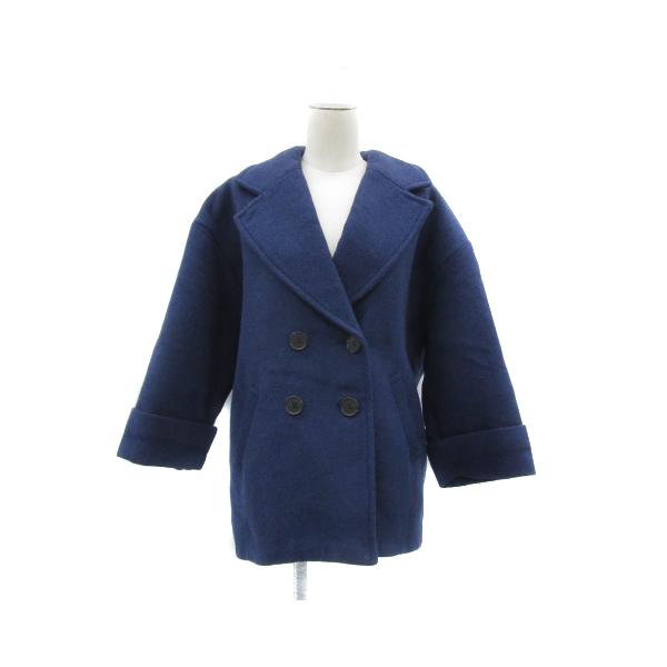 イーハイフンワールドギャラリー E HYPHEN WORLD GALLERY Pコート ピーコート ミドル丈 無地 F 紺 ネイビー /YS2 レディース【ブランド】イーハイフンワールドギャラリー E HYPHEN WORLD GALLER...