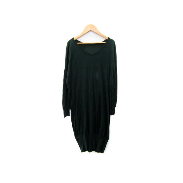 ユナイテッドアローズ STYLE for LIVING ニットワンピース ロング丈 長袖 ラウンドネック シルク M モスグリーン /SY26 レディース【ブランド】ユナイテッドアローズ UNITED ARROWS【表記サイズ】M※実寸サイ...