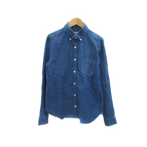 フリークスストア FREAKS STORE デニムシャツ 長袖 ボタンダウン M 青 ブルー /YS28 レディース【ブランド】フリークスストア FREAKS STORE【表記サイズ】M※実寸サイズをご確認ください。【実寸サイズ】肩幅：34...