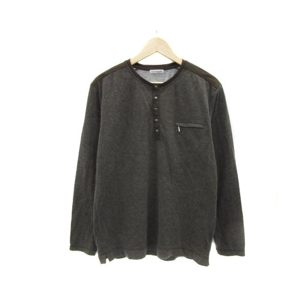 インターメッツォ INTERMEZZO カットソー 長袖 ヘンリーネック 無地 LL 茶 ブラウン /YS25 メンズ【ブランド】インターメッツォ INTERMEZZO【表記サイズ】LL※実寸サイズをご確認ください。【実寸サイズ】肩幅：45...