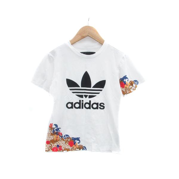 アディダスオリジナルス HER Studio London Tシャツ カットソー 半袖 ロゴ プリント S マルチカラー オフホワイト レディース【ブランド】アディダスオリジナルス adidas originals【表記サイズ】S※実寸サイ...