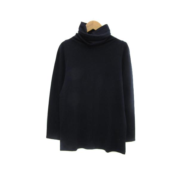 ディセット dix-sept ニット カットソー 長袖 タートルネック 無地 40 L 紺 ネイビー /YS8 レディース【表記サイズ】40（日本サイズL相当）※実寸サイズをご確認ください。【実寸サイズ】肩幅：28cm　身幅：46cm　着丈...