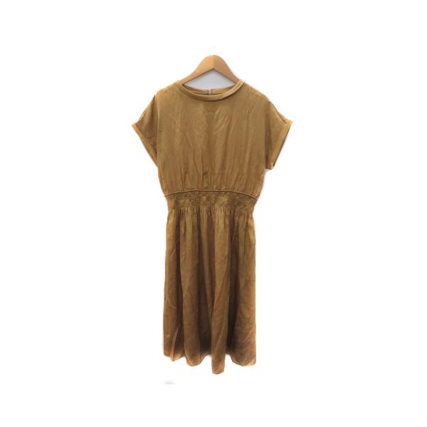 レステラ LESTERA ワンピース ミモレ丈 半袖 ペチコート付き 38 M ベージュ /YK40 レディース【表記サイズ】38(日本サイズM相当)※実寸サイズをご確認ください。【実寸サイズ】身幅：40cm　着丈：102cm　ゆき丈：32...