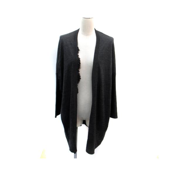 スピック&amp;スパン Spick&amp;Span Leclair カーディガン 前開き ロング丈 レース ダークグレー /SM21 レディース【ブランド】スピック&amp;スパン Spick&amp;Span【表記サイズ】サイズ表記な...