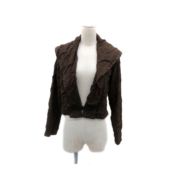 コーザノストラ COSA-NOSTRA ジャケット ショールカラー ショート丈 38 M 茶色 ブラウン /HO9 レディース【ブランド】コーザノストラ COSA-NOSTRA【表記サイズ】38(日本Mサイズ相当)※実寸サイズをご確認下さい...