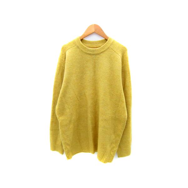 コーエン coen ニット セーター 長袖 クルーネック 無地 オーバーサイズ M 黄 イエロー /SY46 メンズ【ブランド】コーエン coen【表記サイズ】M※実寸サイズをご確認ください。【実寸サイズ】身幅：58cm　着丈：70cm　ゆ...