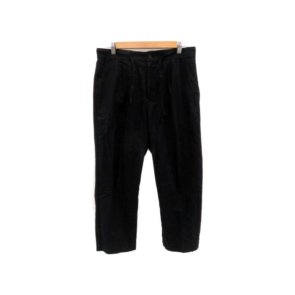 B&amp;Y ユナイテッドアローズ BEAUTY&amp;YOUTH ビューティー&amp;ユース Meme テーパードパンツ 七分丈 麻 リネン S 黒 ブラック /HO9 メンズ【ブランド】B&amp;Y ユナイテッドアローズ BEA...